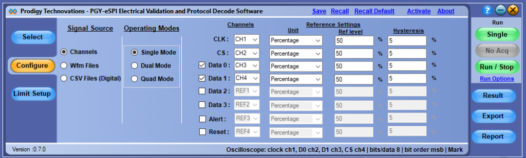 eSPI Electrical Validation and Protocol Decode Software Datasheet