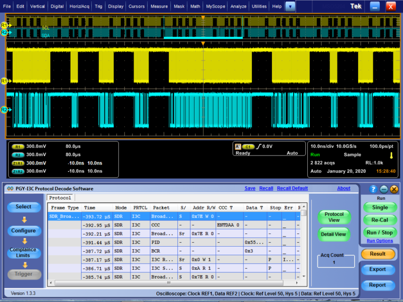 I3C Protocol Trigger and Decode Software Datasheet.