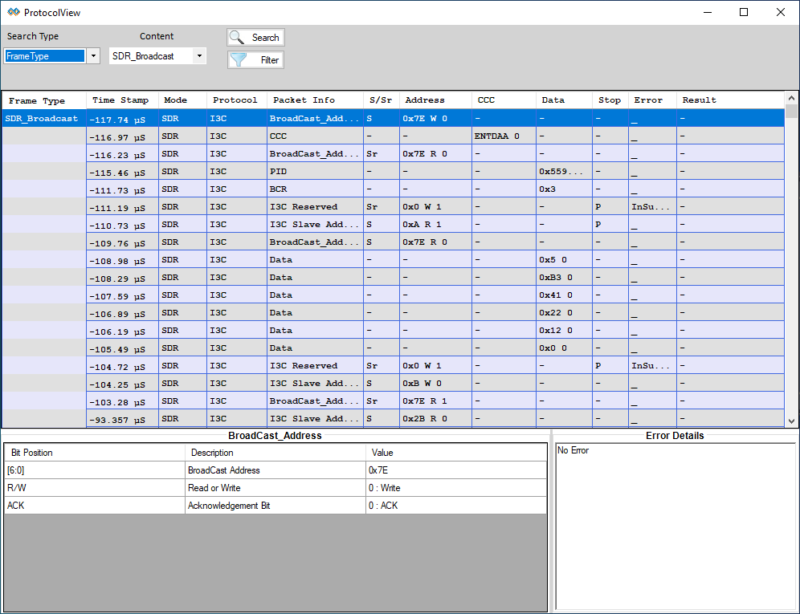 I3C Protocol Trigger and Decode Software Datasheet.