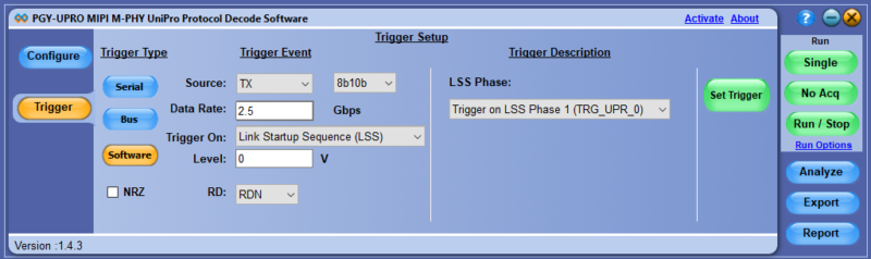 UFS3.0 Protocol Decode Software Datasheet | Prodigy Technovations
