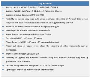 UFS 4.0 Protocol Analyzer | Prodigy Technovations
